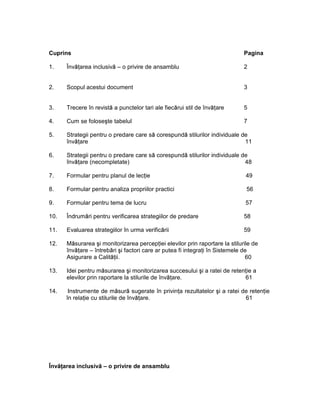4 strategii de predare care sa corespunda stilurilor individuale de ...