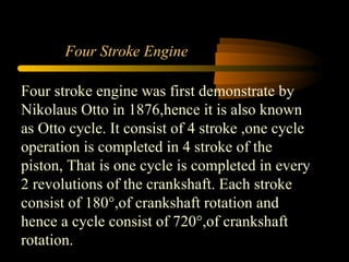 FOUR STROKE ENGINE | PPT