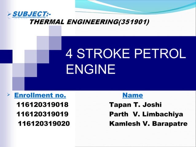 4 stroke engine | PPT