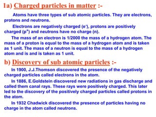 Chemistsry Structure Of Atom PPT for students of CBSE | PPT