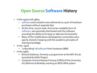 Open Source Software | PPTX