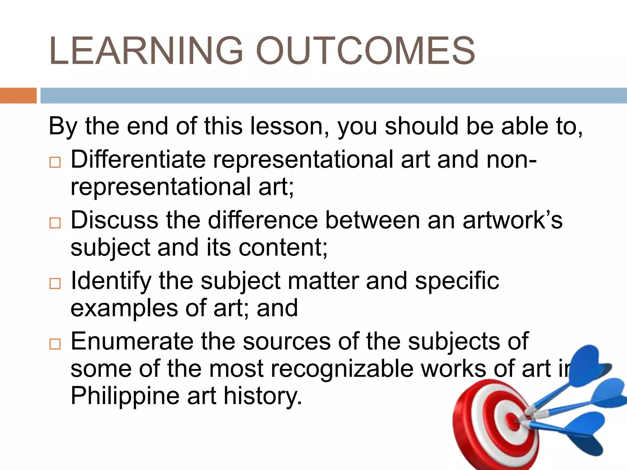 Subject and Content of Arts | PPTX