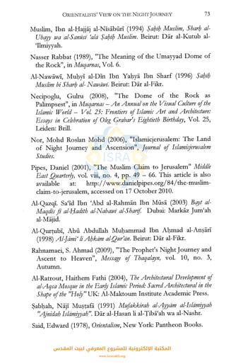 ORIENTALISTS' VIEW ON THE NIGHT JOURNEY: AN ANALYSIS | PDF