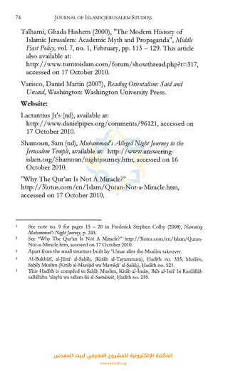 ORIENTALISTS' VIEW ON THE NIGHT JOURNEY: AN ANALYSIS | PDF