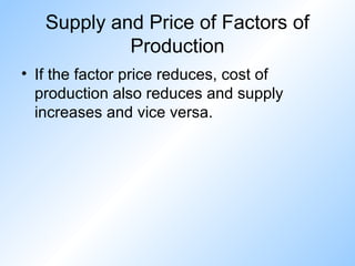 4 supply theory | PPT | Commodities | Economy