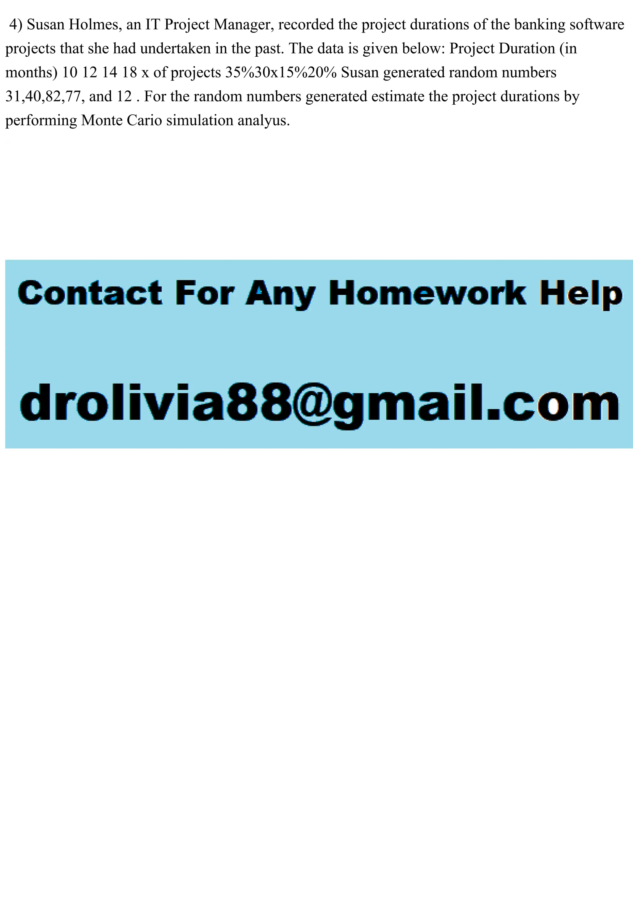 4) Susan Holmes, an IT Project Manager, recorded the project duration.pdf