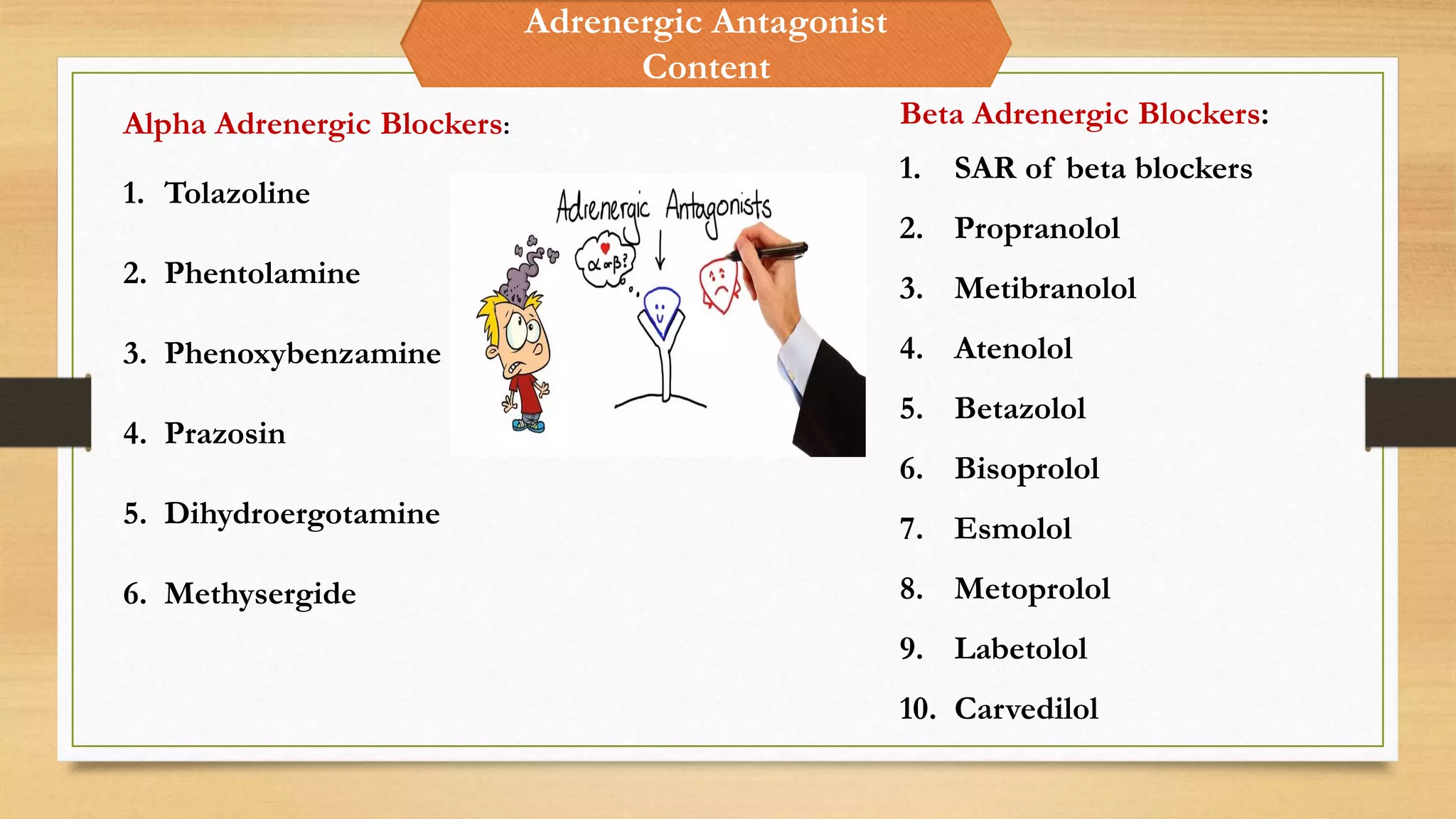 UNIT II SYMPATHOLYTIC AGENTS | PPTX