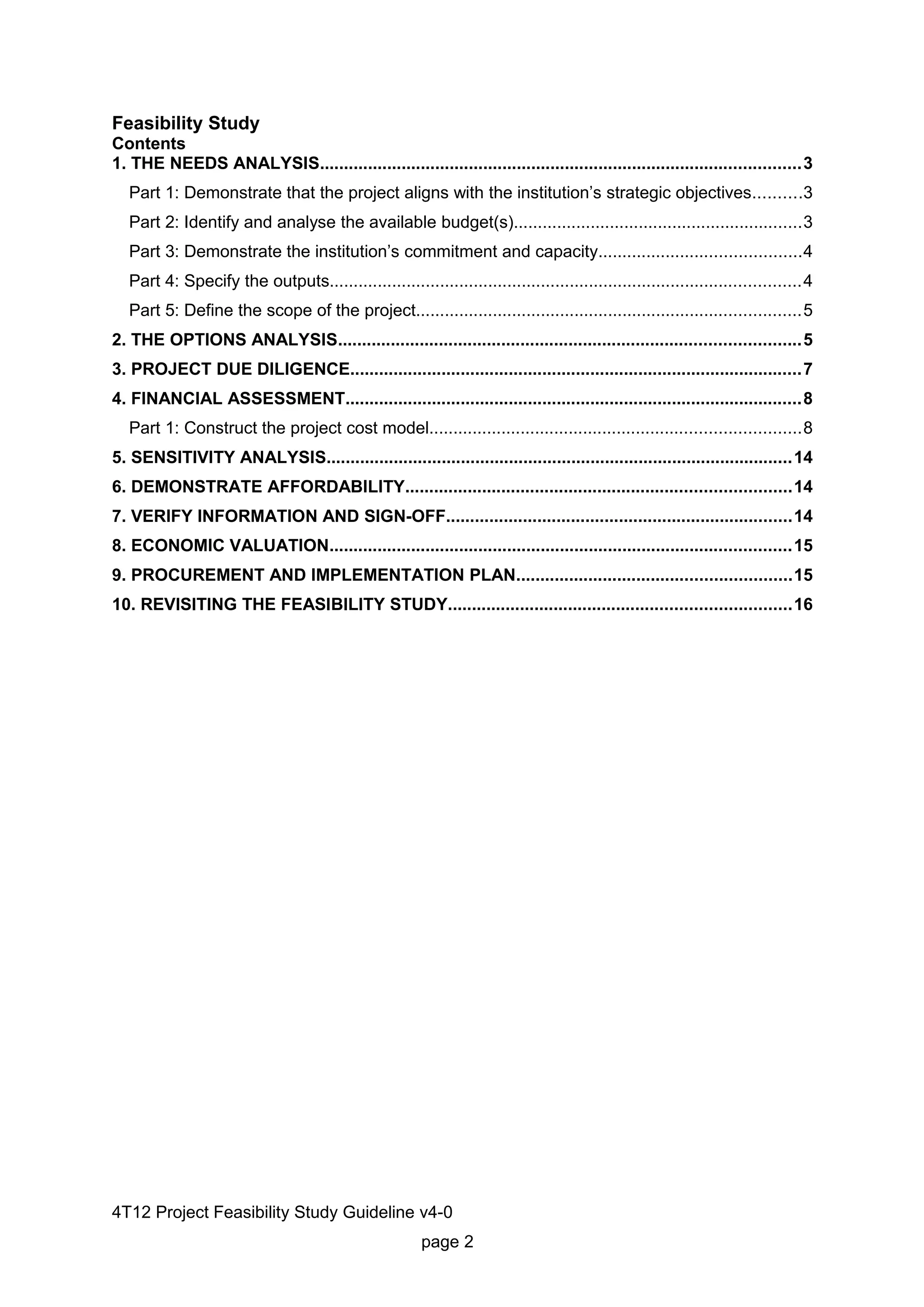 4 t12 project feasibility study guideline v4 0 | DOC