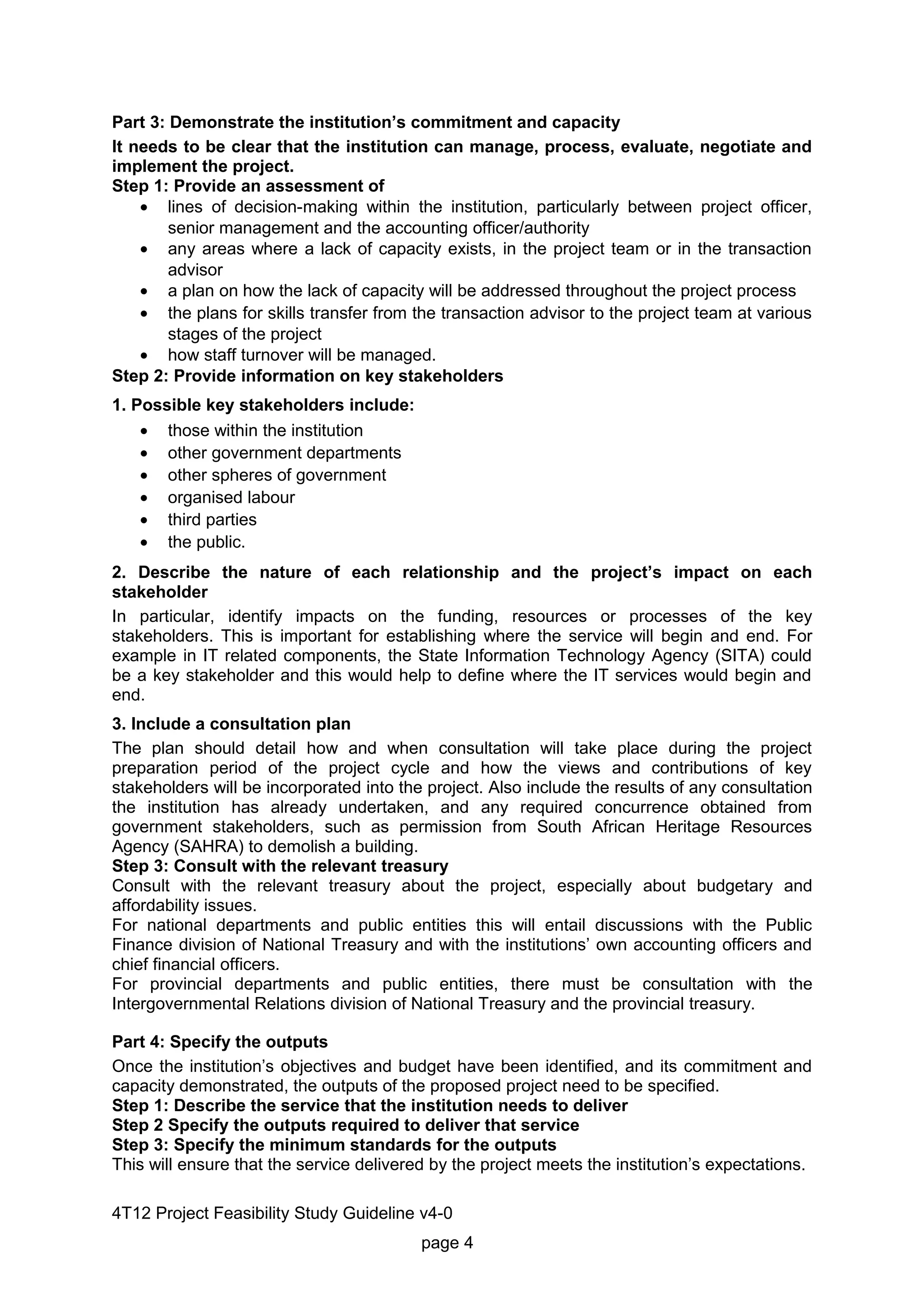4 t12 project feasibility study guideline v4 0 | DOC