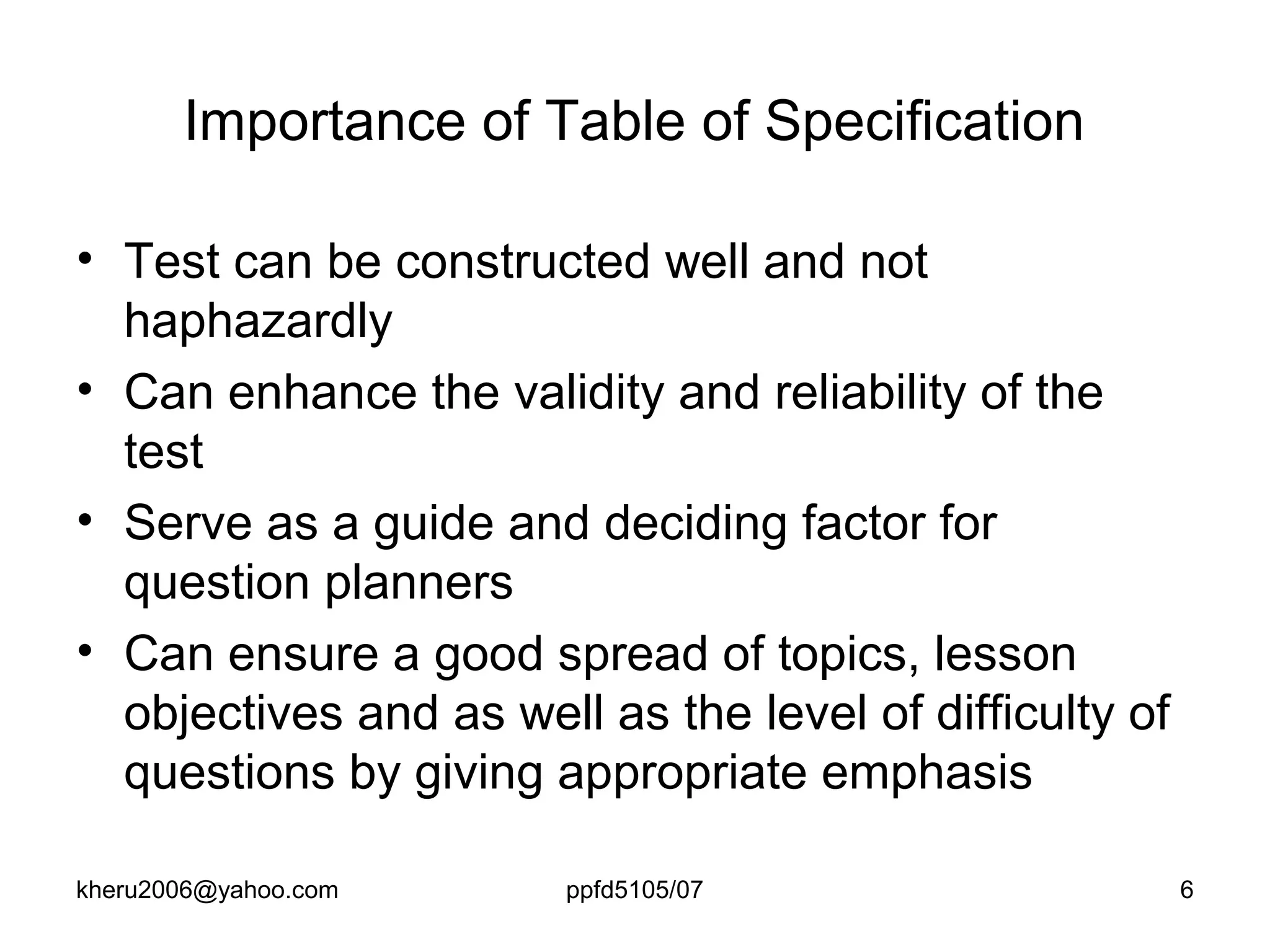 Test Construction | PPT | Free Download