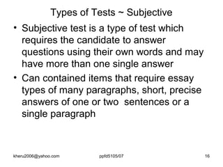Test Construction | PPT | Free Download