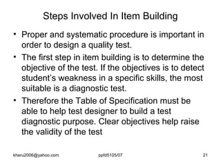 Test Construction | PPT