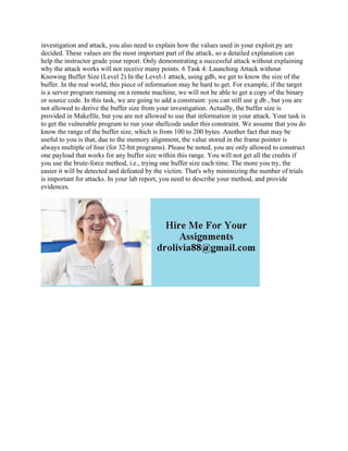 4 Task 2- Understanding the Vulnerable Program The vulnerable program.pdf