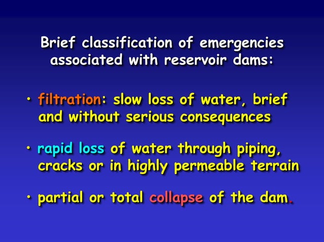 Reservoir Dam Safety | PDF