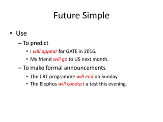 Tenses - English Grammar | PPSX