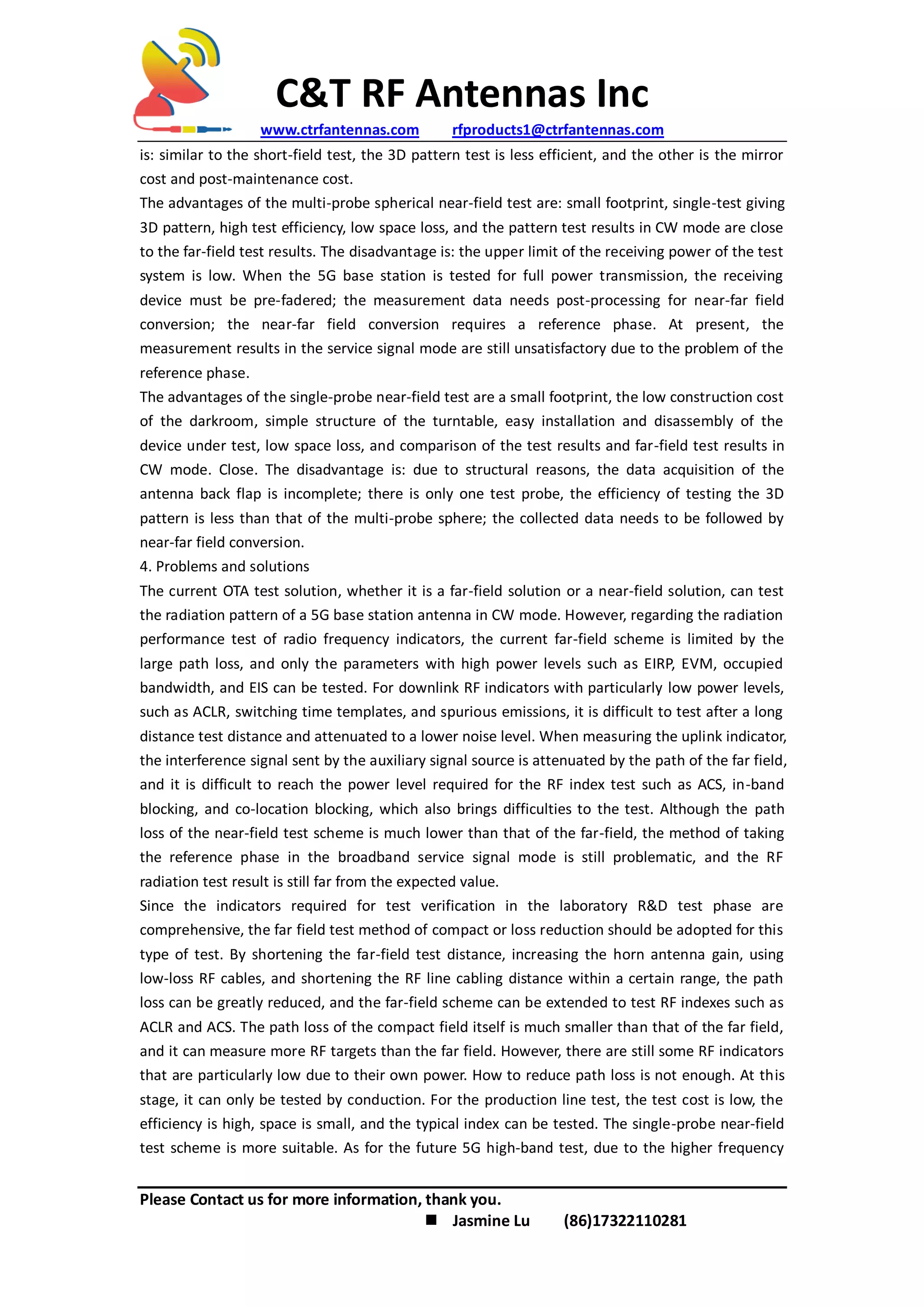 4 test methods for 5 g base station antenna ota - C&T RF Antennas Inc | PDF