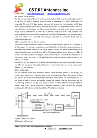 4 test methods for 5 g base station antenna ota - C&T RF Antennas Inc | PDF