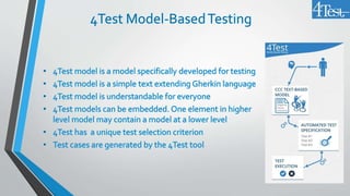Introduction to 4Test MBT | PPT