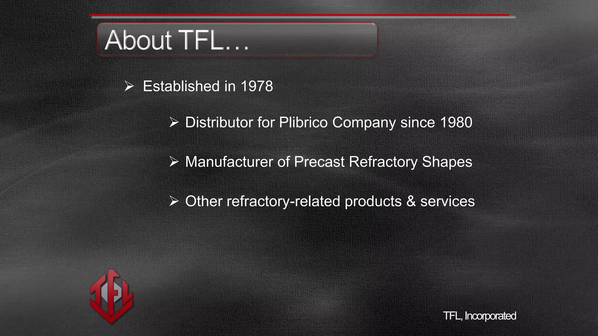TFL Precast Refractory Shapes | PPTX