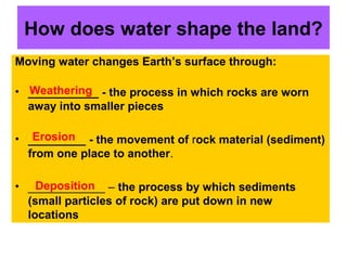 Weathering, Erosion & Deposition | PPT
