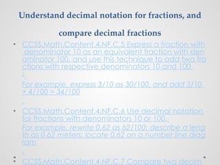 grade four add and subtract fractions like denomenator | PPTX