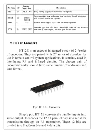 Cell Phone Controlled Home Automation System using DTMF Technology | PDF