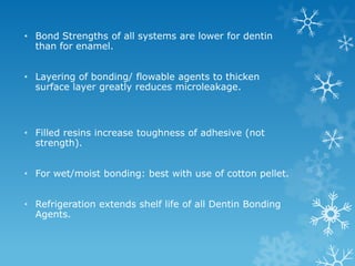 4th 5th 6th generation of bonding agents | PPTX