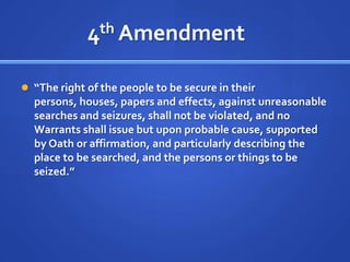 4th amendment | PPT
