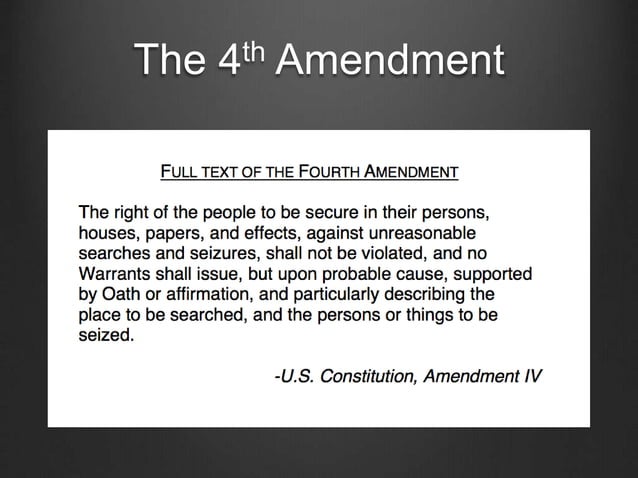 4th amendment | PPT