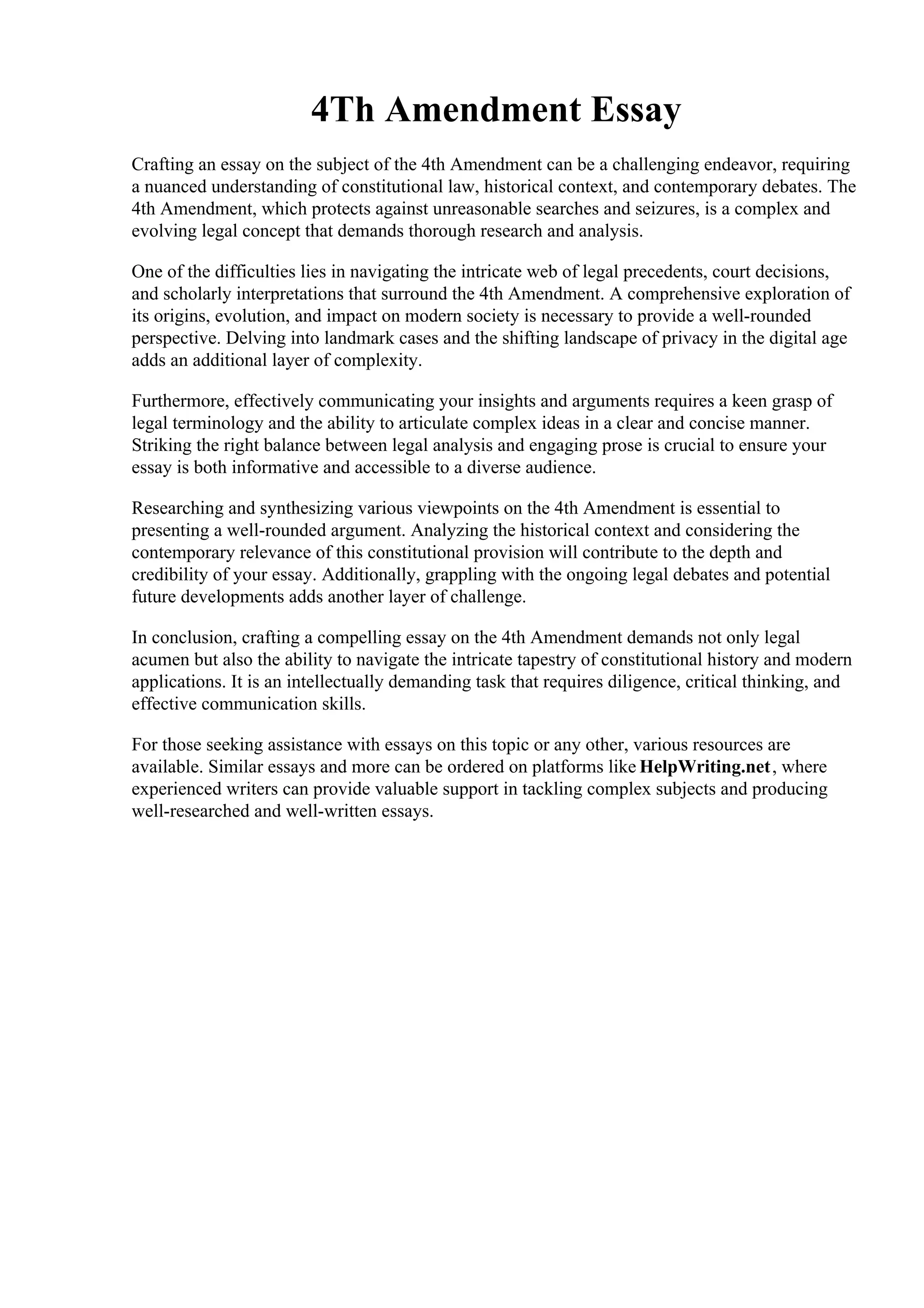 4Th Amendment Essay.pdf