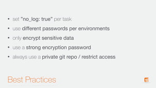 Managing sensitive data with Ansible vault | PPT