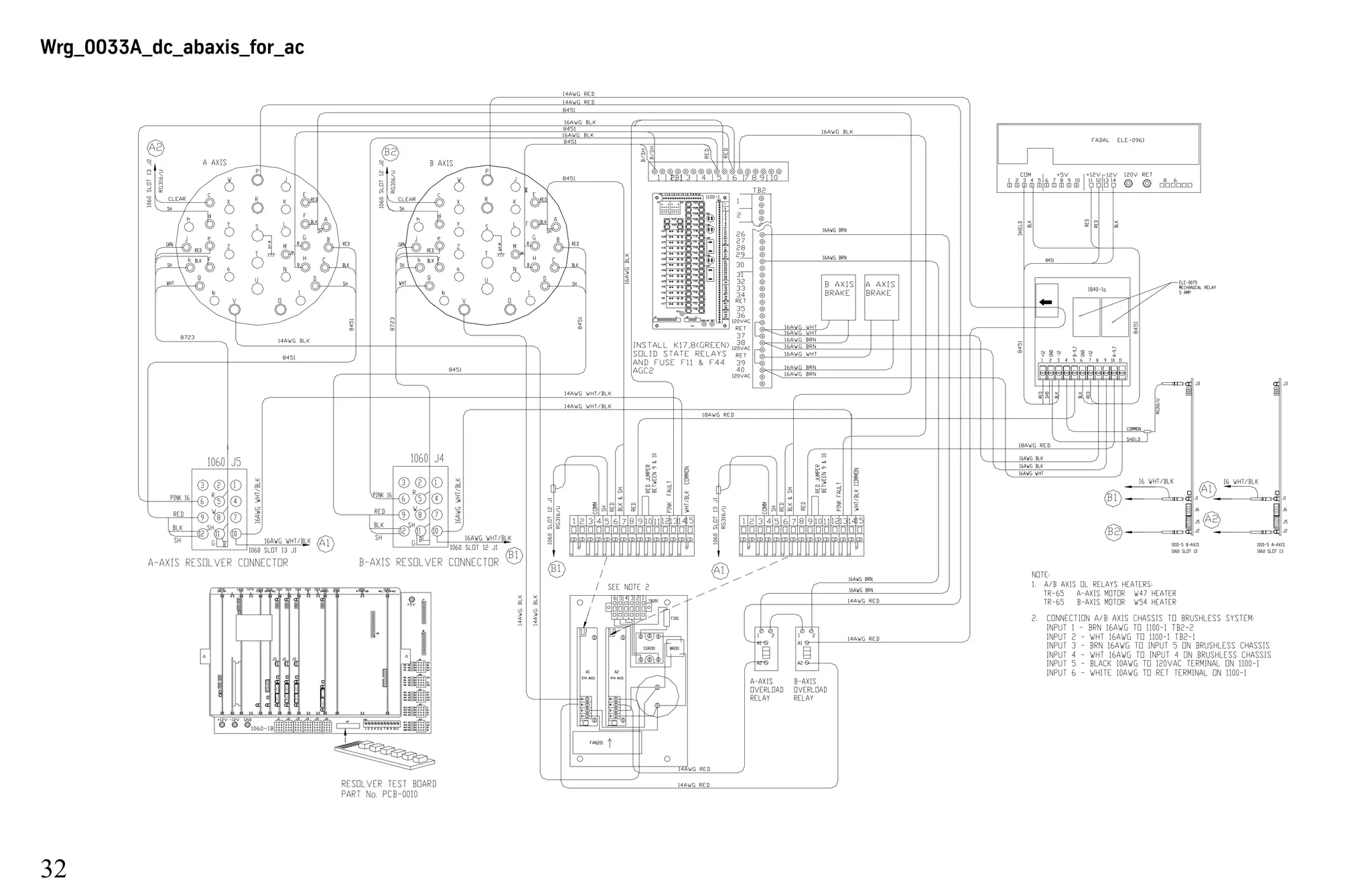 Fadal 4th & 5th Axis/Servo Options - Wiring diagram | PDF