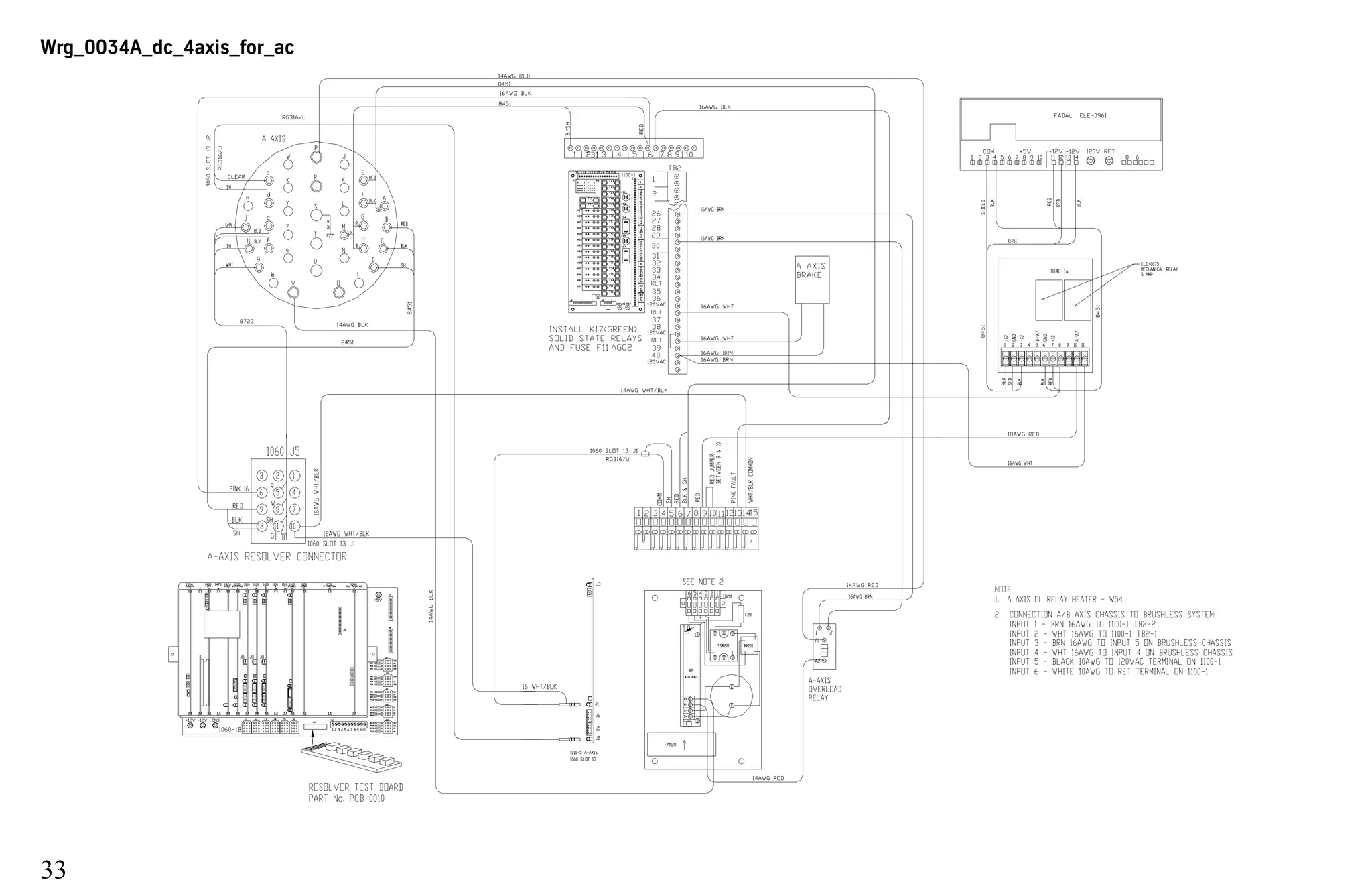 Fadal 4th & 5th Axis/Servo Options - Wiring diagram | PDF