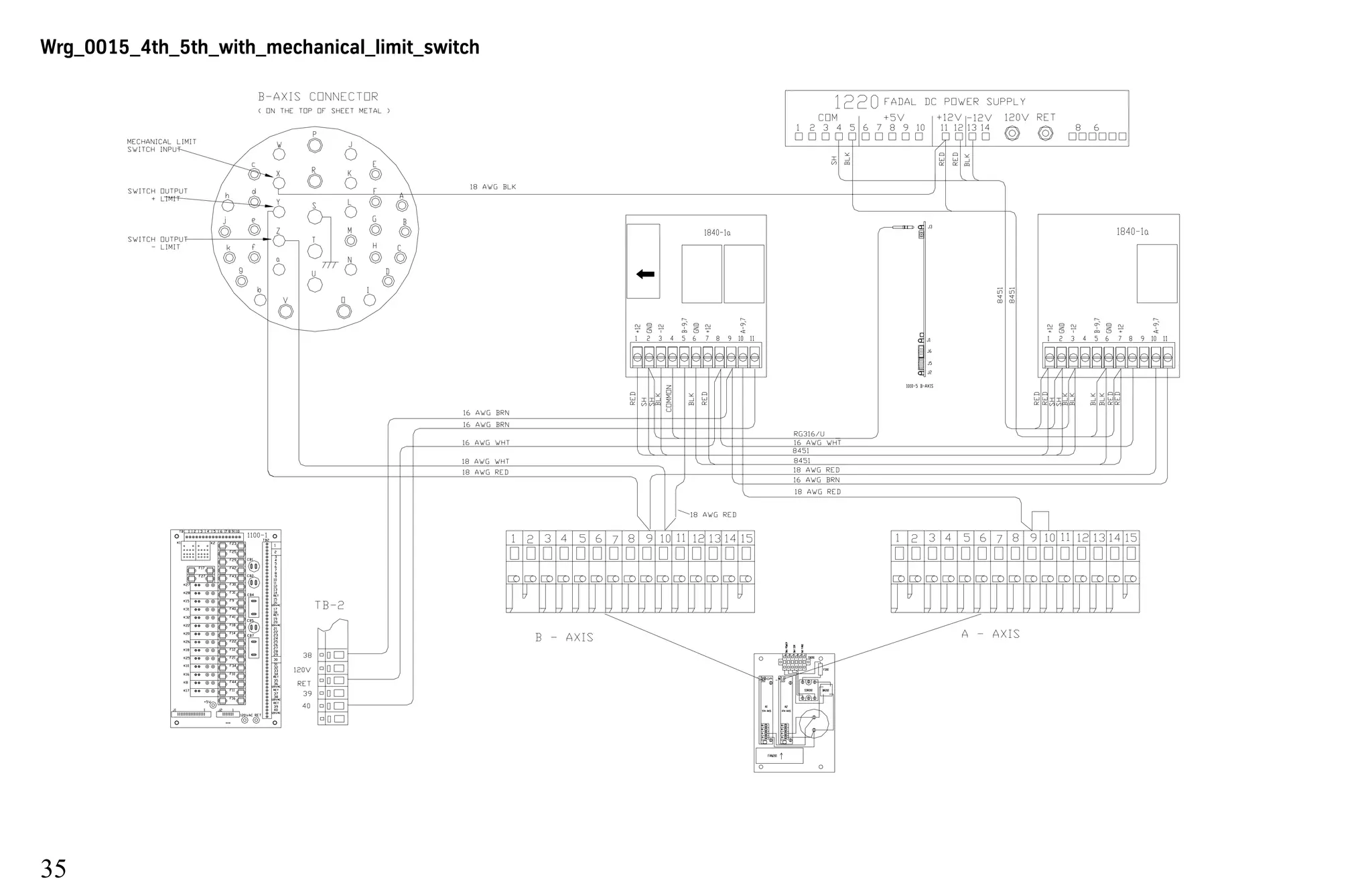 Fadal 4th & 5th Axis/Servo Options - Wiring diagram | PDF