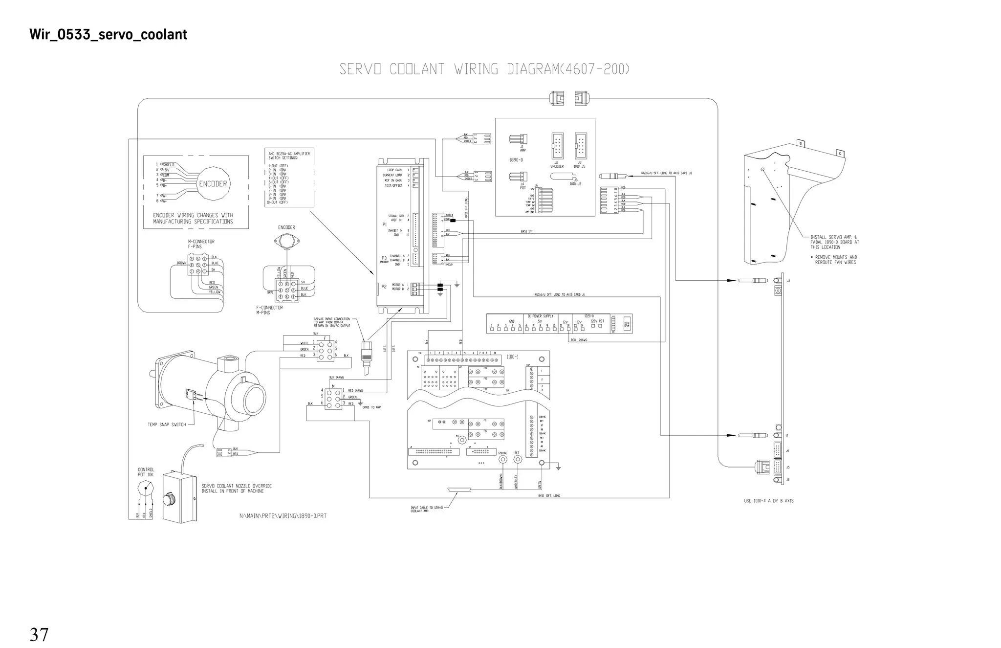 Fadal 4th & 5th Axis/Servo Options - Wiring diagram | PDF