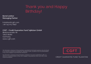 4th cgft presentation eb forum - eng | PPT