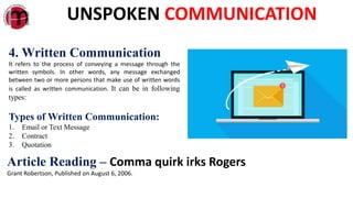 Communication in Sales | PPTX