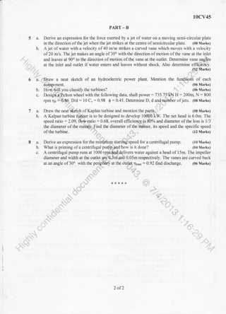 4th semester Civil Engineering (2013-June) Question Papers | PDF