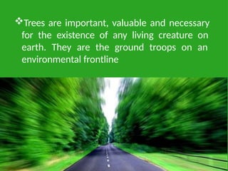 save trees PowerPoint Templates to promote environmental awareness and ...