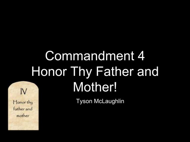 4th commandment | PPT
