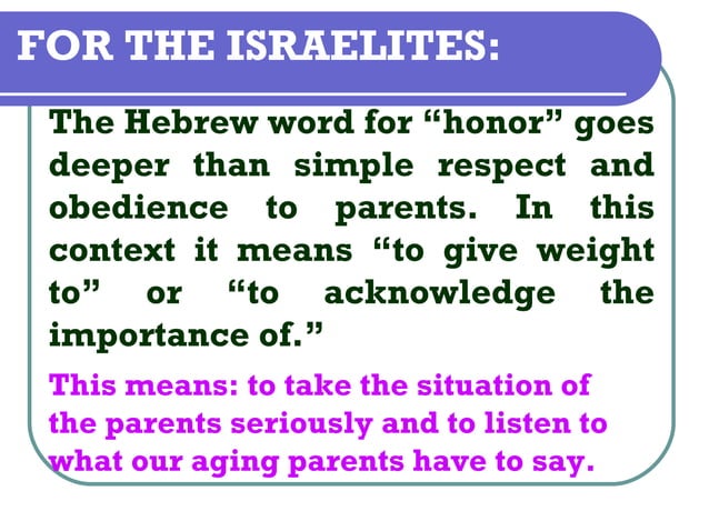 4th commandment & family | PPT