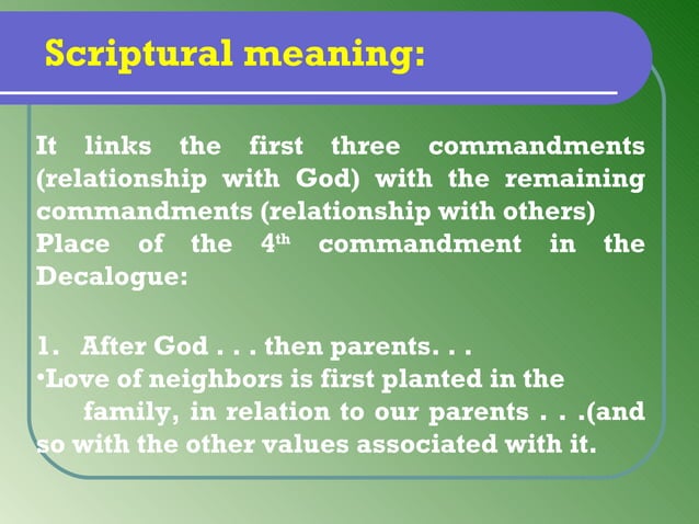 4th commandment & family | PPT