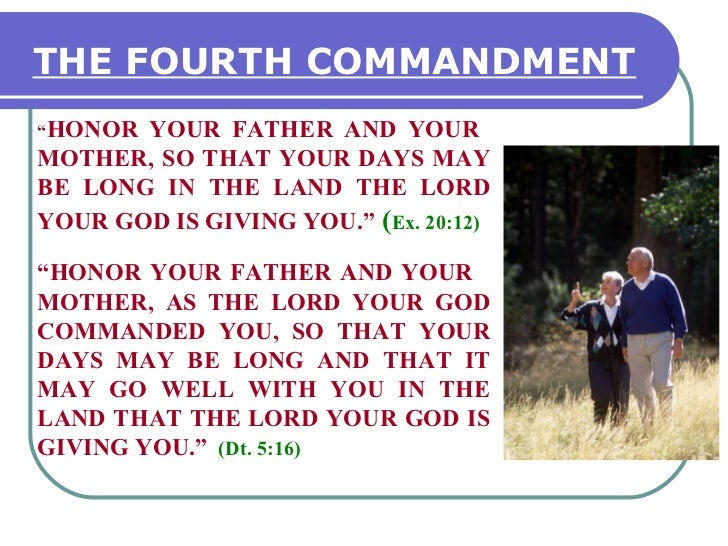 4th commandment & family