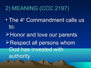 4th commandment (family) | PPT