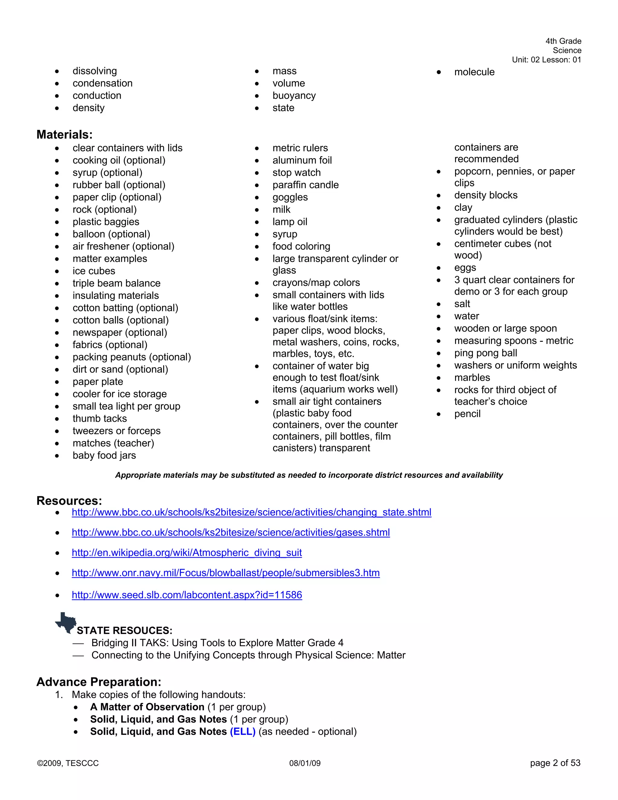 4th cscope sci_matter_matters | PDF