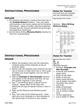 4th cscope sci_mixtures_and_solutions | PDF