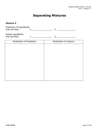 4th cscope sci_mixtures_and_solutions | PDF
