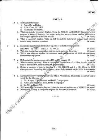 4th semester VTU BE CS & IS question papers July 2016 | PDF