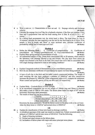 4th semester VTU Civil Engineering CBCS scheme till jan 2018 | PDF