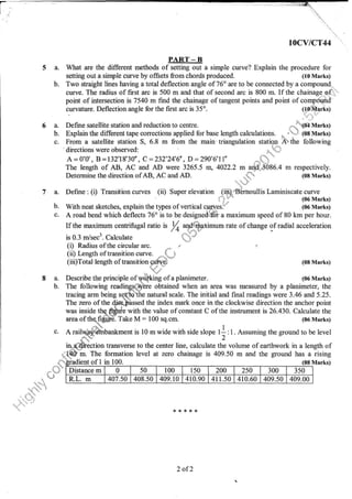4th semester VTU BE CV question papers June 2016 | PDF